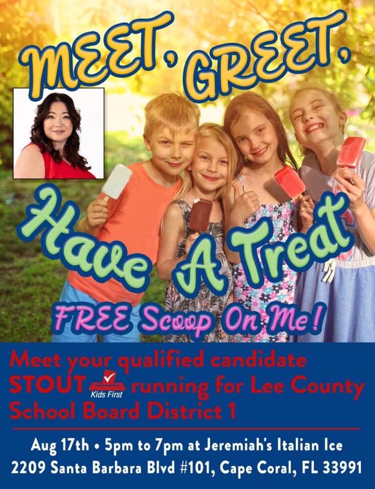 Meet and greet at Jeremiah's Italian ice - Vote Stout